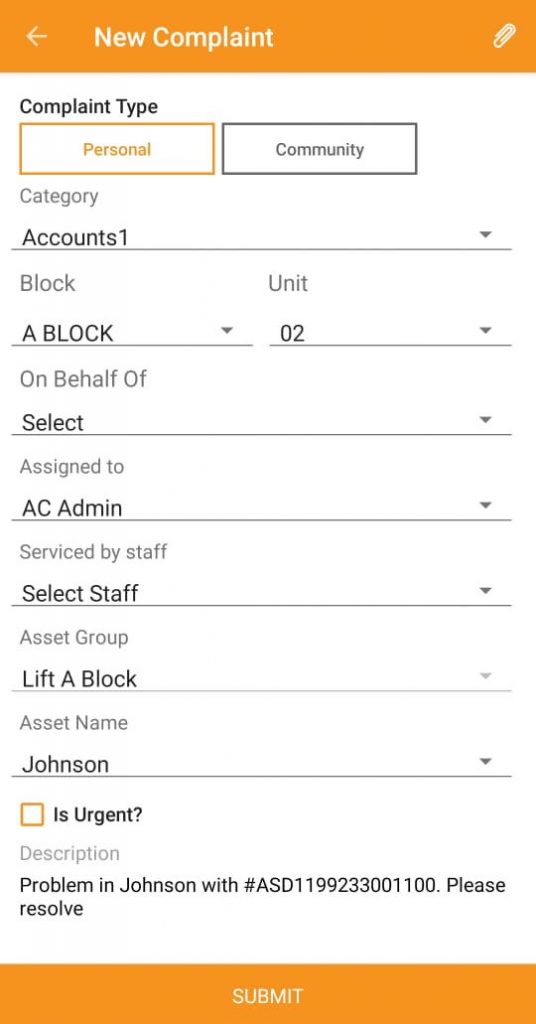 How can residents raise a complaint of an asset using QR codes ...