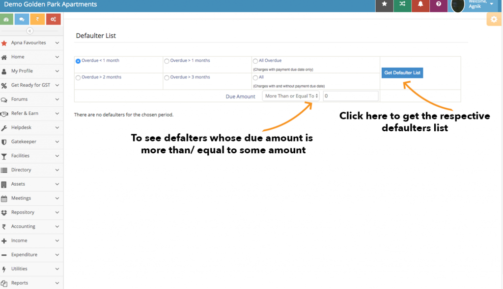 How to publish defaulters’ report? – ANACITY Support | Help | FAQs ...