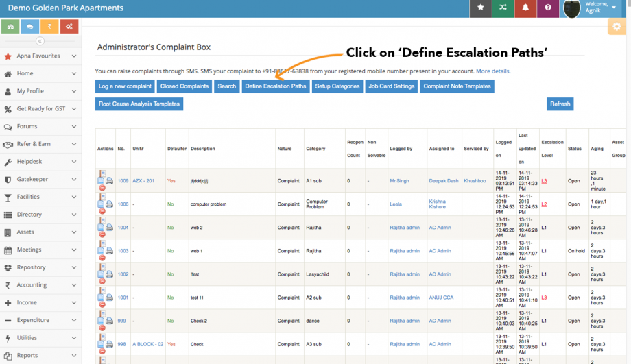How to define escalation matrix for your society complaints? – ANACITY ...