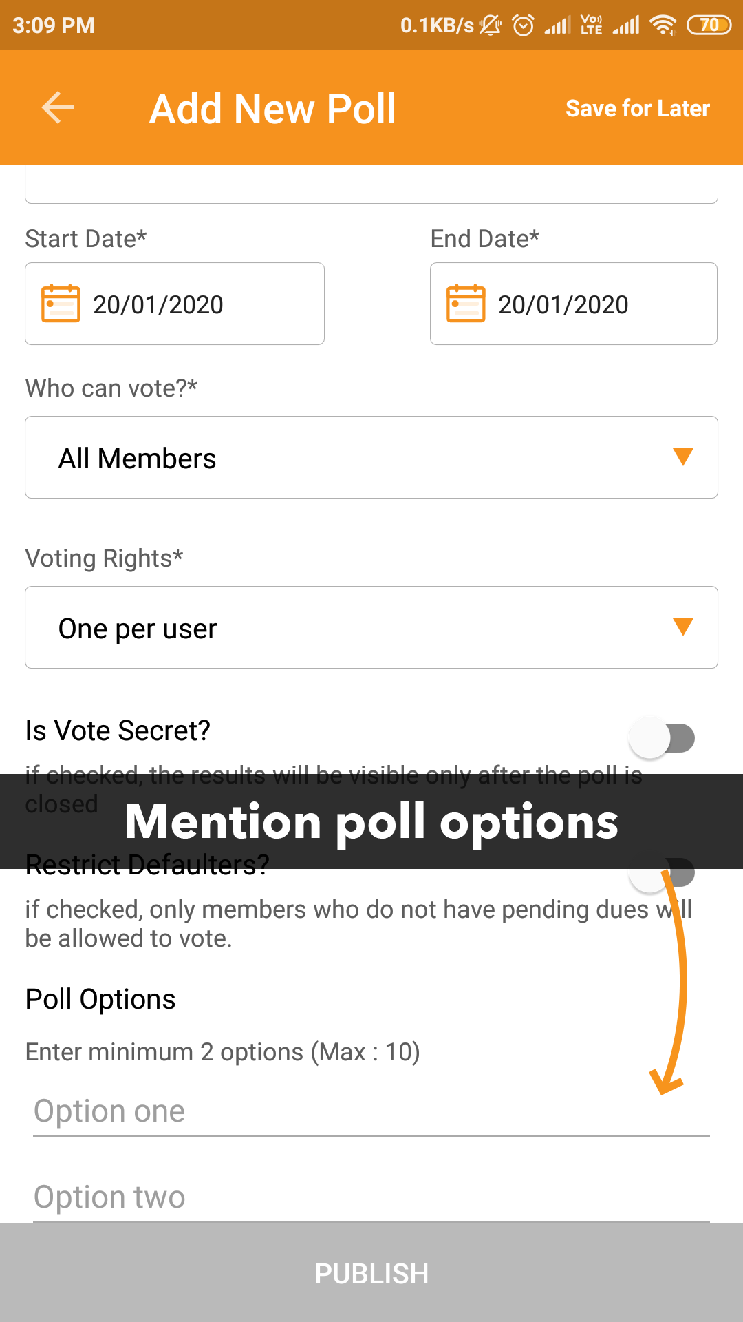 How to create and respond to a poll from ApnaComplex App? – ANACITY ...