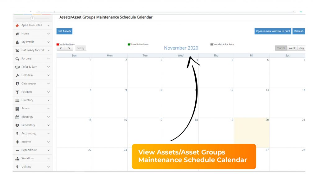 How to Use Asset Maintenance Calendars, Asset List & Annual Maintenance ...